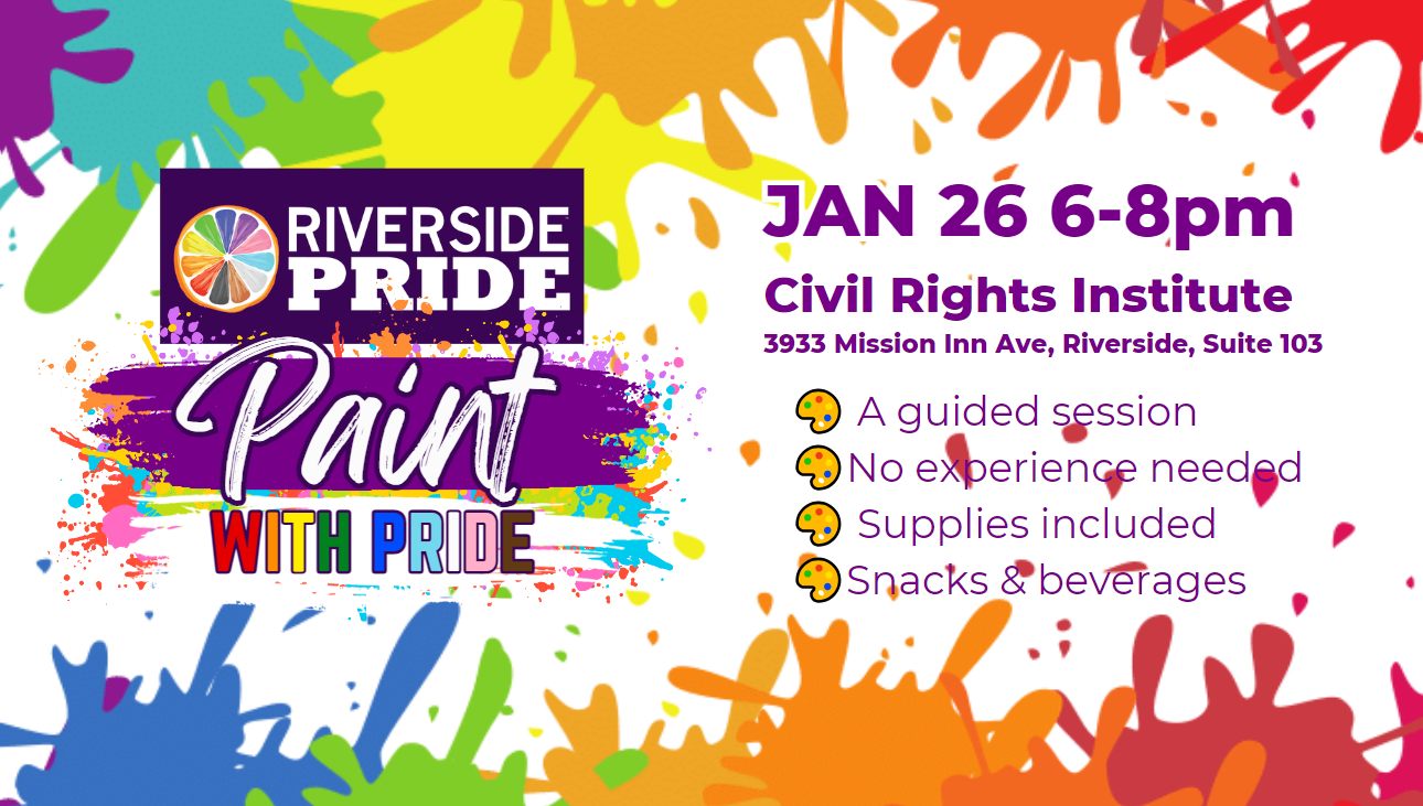 Paint With Pride - Riverside LGBTQ+ Pride