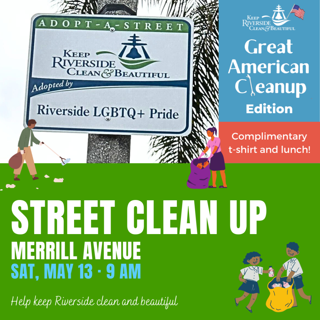 Street Clean Up - Merrill Ave - Riverside LGBTQ+ Pride